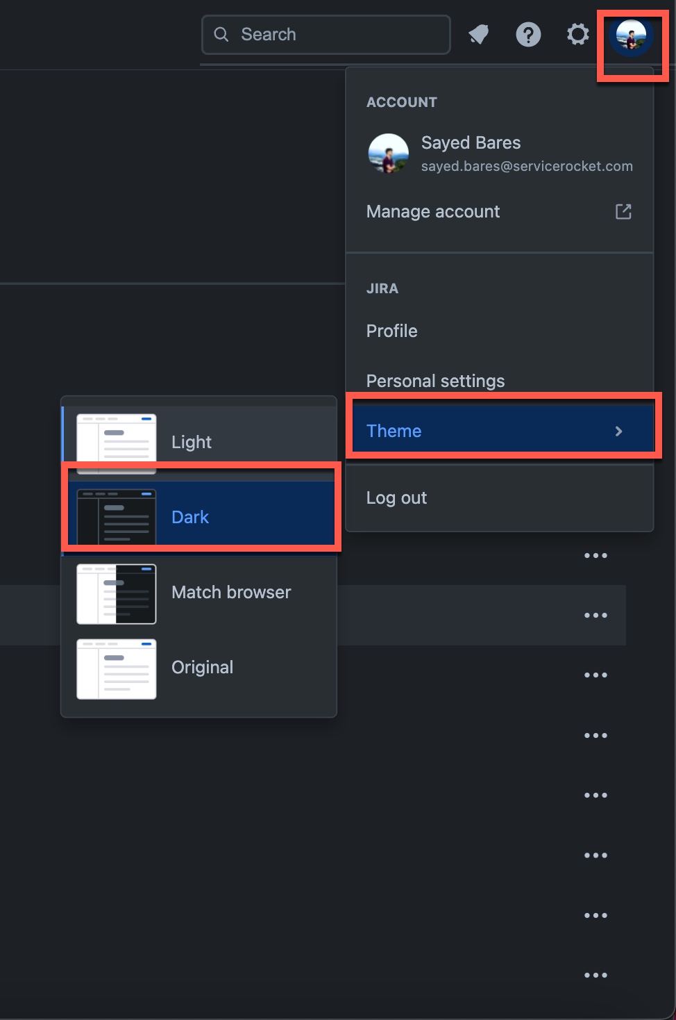 Dark Theme