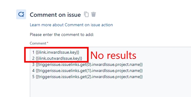 Solved: How to retrieve linked issue key by automation