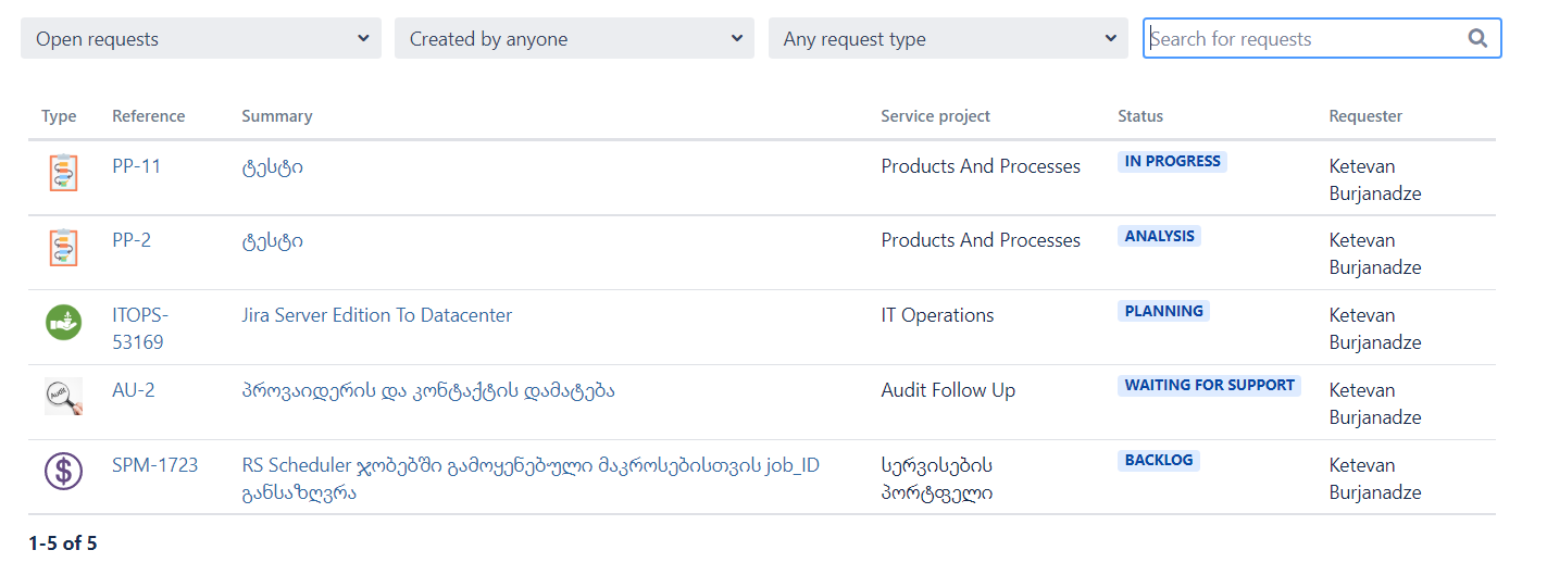 Solved: How can I sort my requests on customer portal?