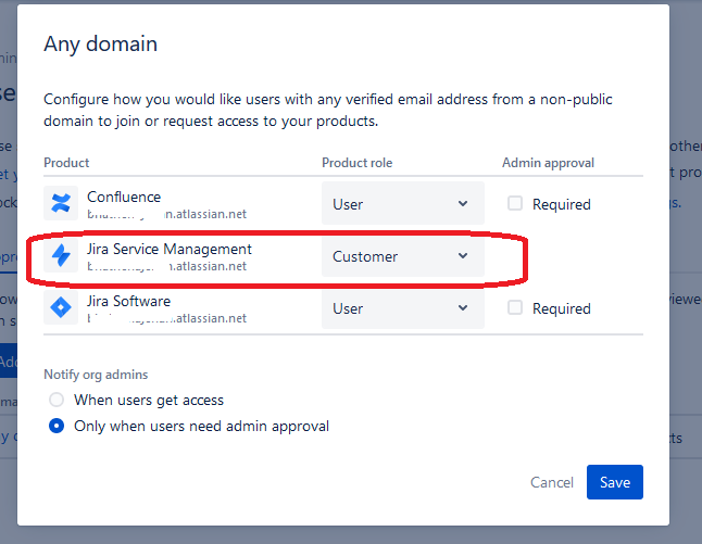 Automatically add users to Jira Service Management...