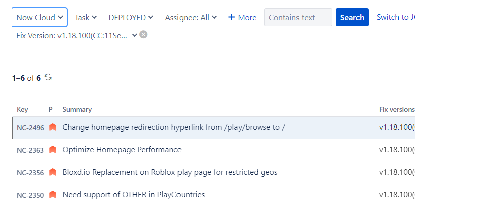 Solved: JQL to find list of issues that have same fix vers...