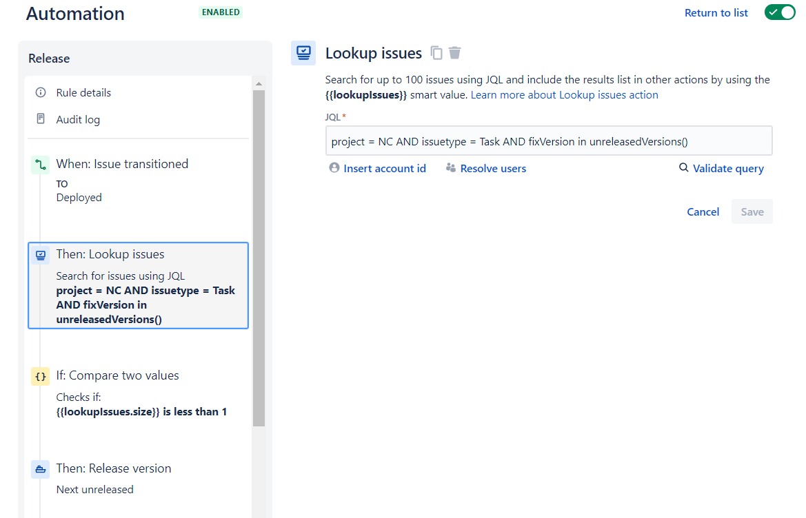 Solved: JQL to find list of issues that have same fix vers...