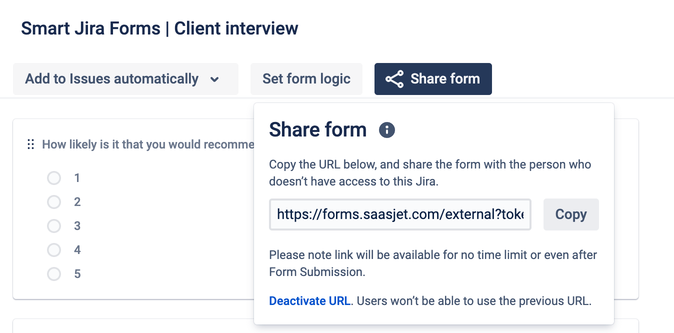 Add form for external customers