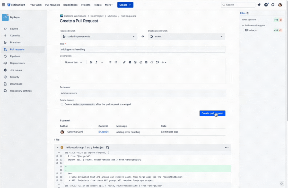Auto-Assigning Reviewers to Pull Requests in Bitbucket