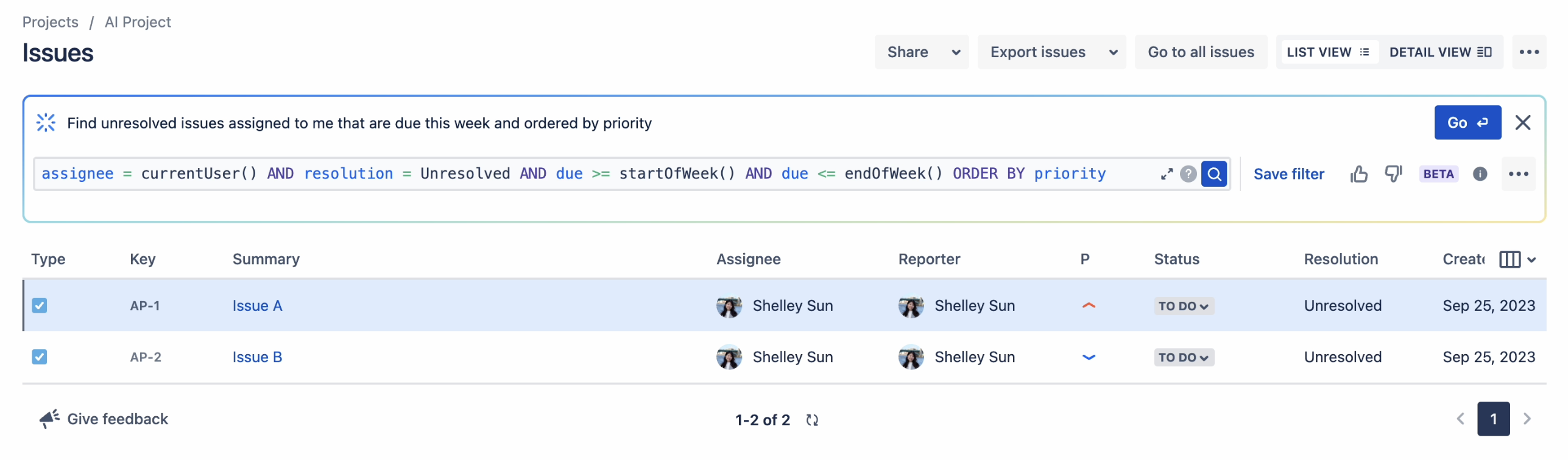 Atlassian Intelligence features for Jira are now in beta