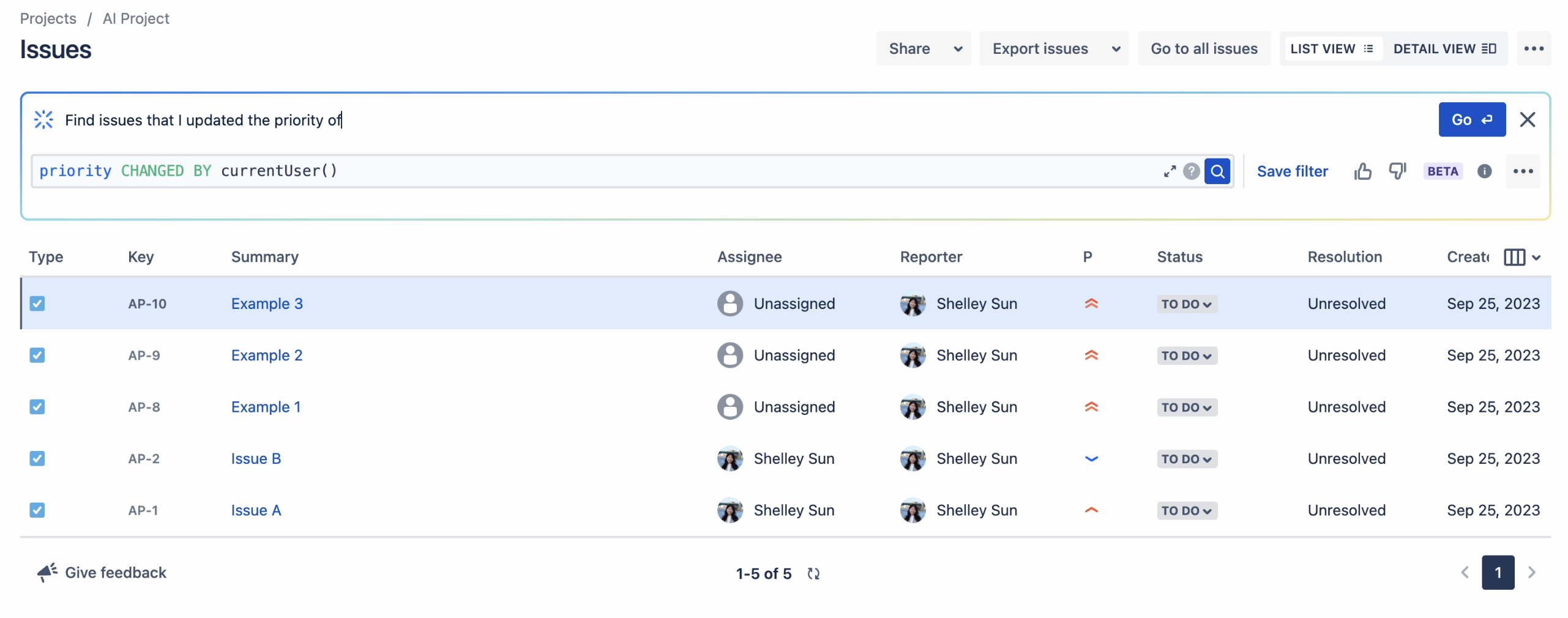 Atlassian Intelligence features for Jira are now in beta