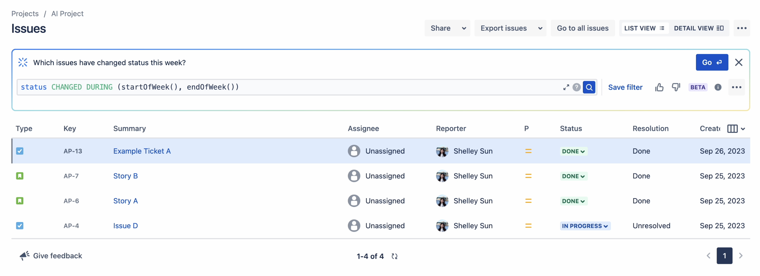 Atlassian Intelligence features for Jira are now in beta