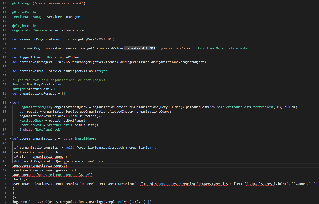Solved: Scriptrunner syntax errors in Issue Organizations ...