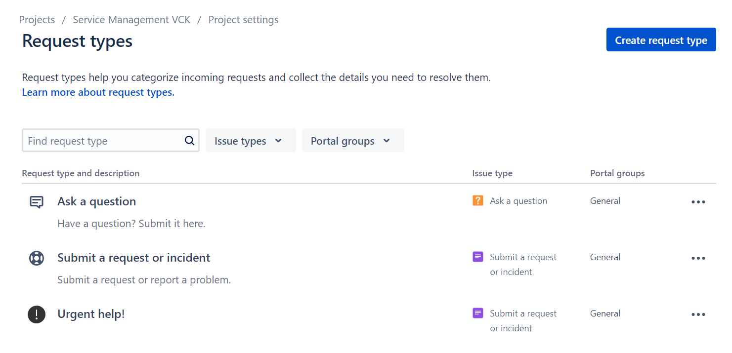 Solved: Portal can you use one issue type but two request ...