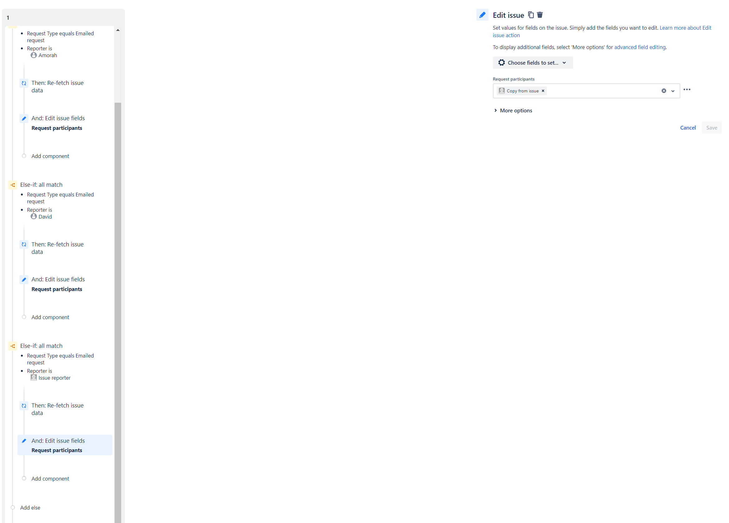 Add Request participants