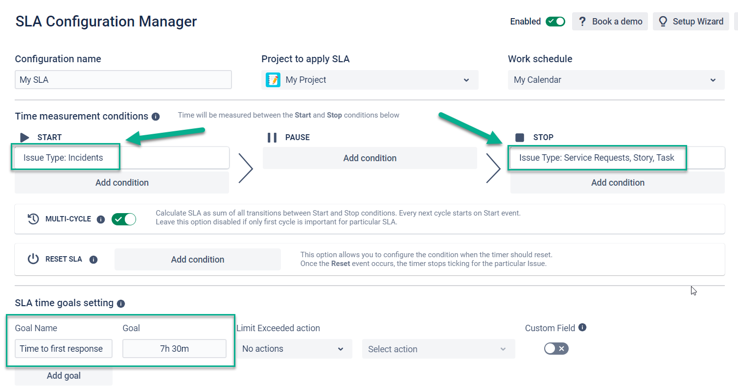 SLA doesn't change when changing the issue type