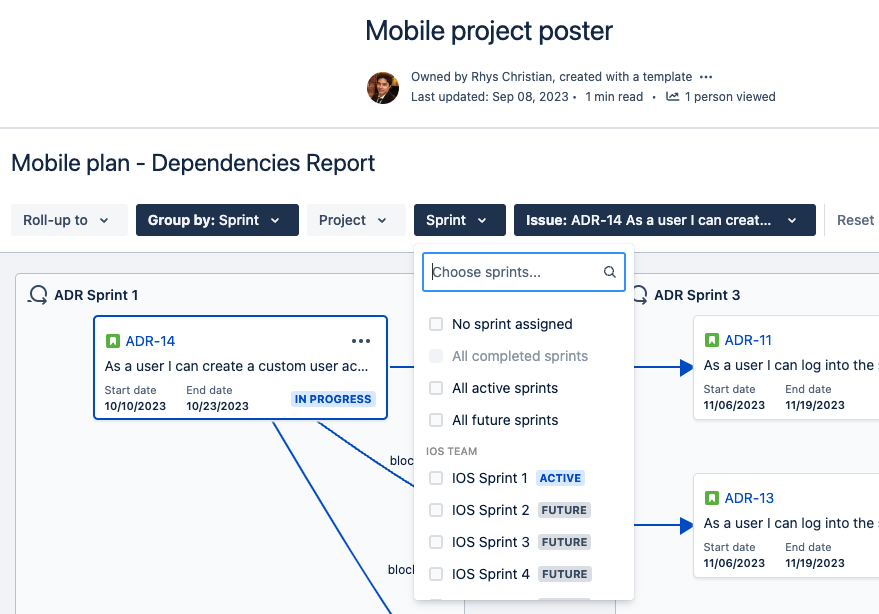 Improve visibility by sharing your dependency report via a confluence macro