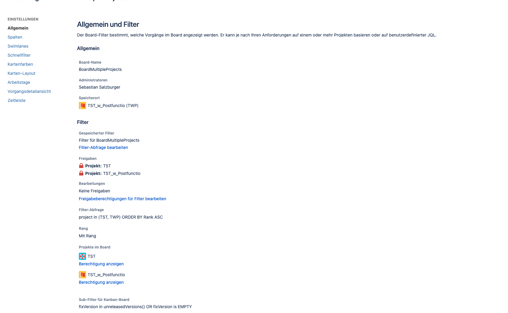 All projects on one board, Is there any way I can ...
