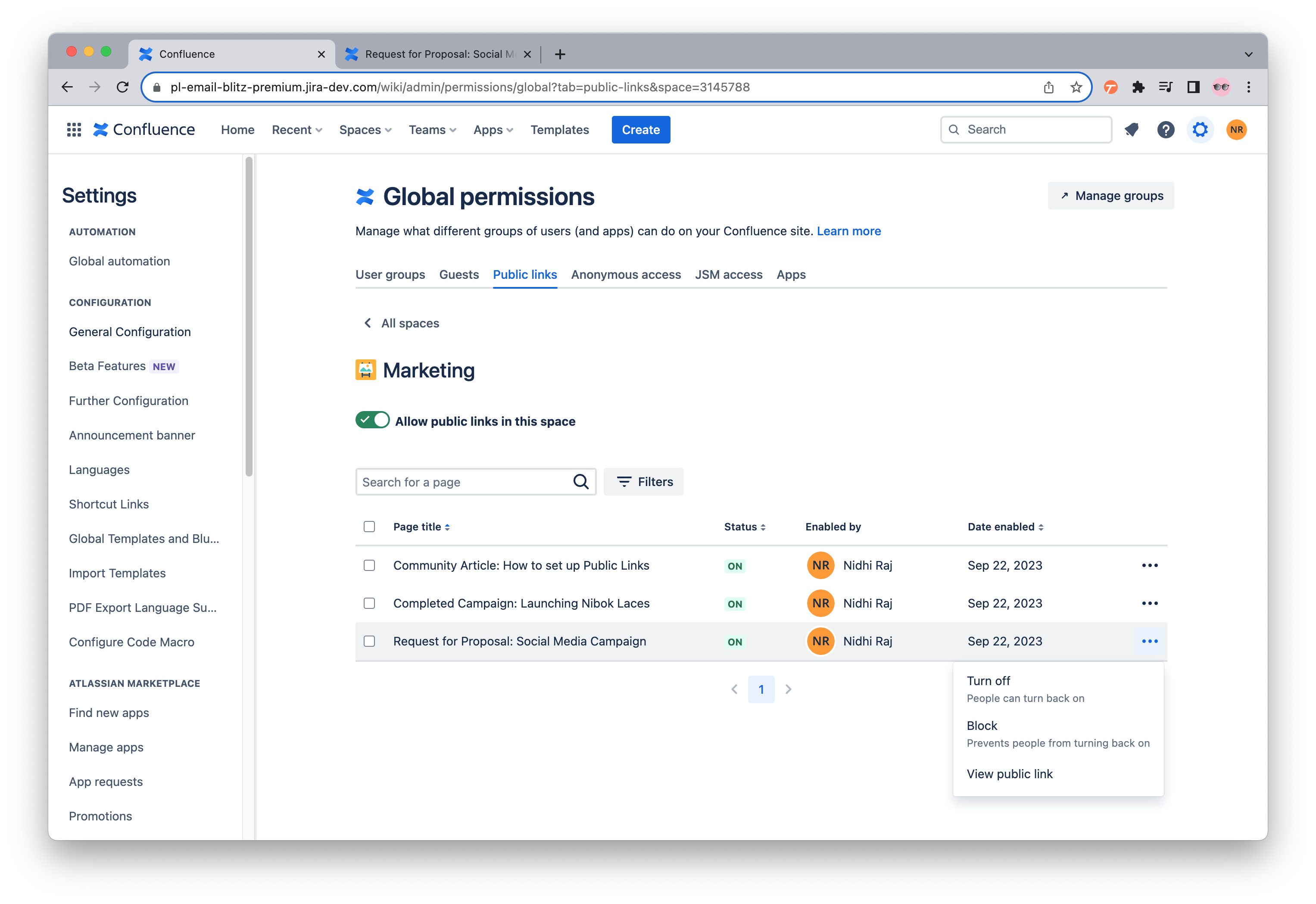 Introducing public links for Confluence - External sharing made simple and secure!