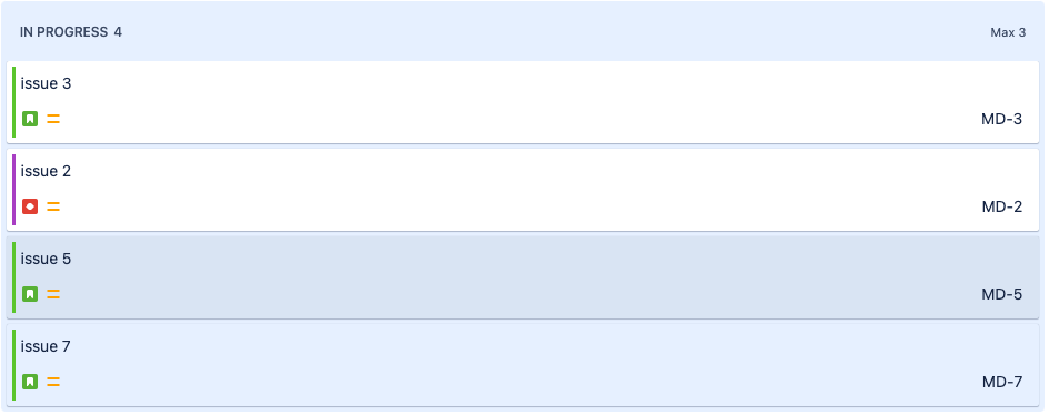 WIP limit color is not red