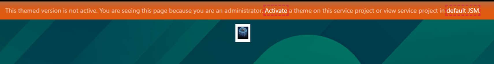 Warning banners are not compliant with Section 508...