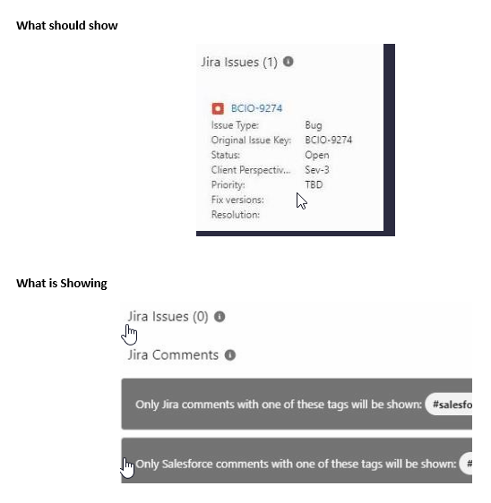 Jira Issue details not visible on the LWC on our C...