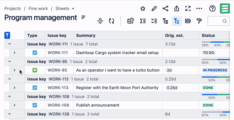 How to display estimate time or time spent on feat...