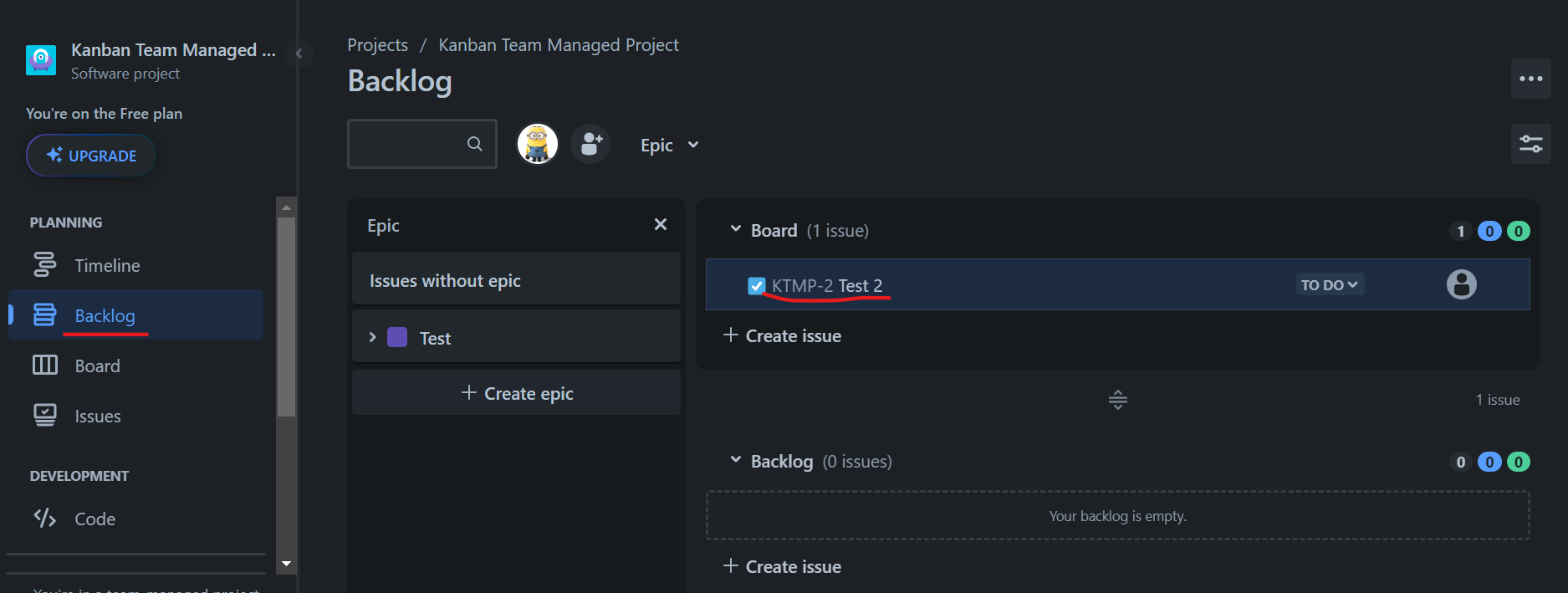 Epic Issues and respective child issues not showin...