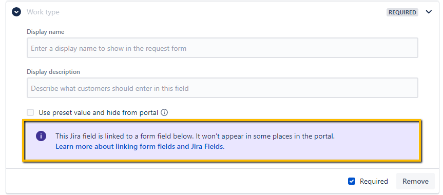 Jira Fields Cant Be On A Request Form And A Form