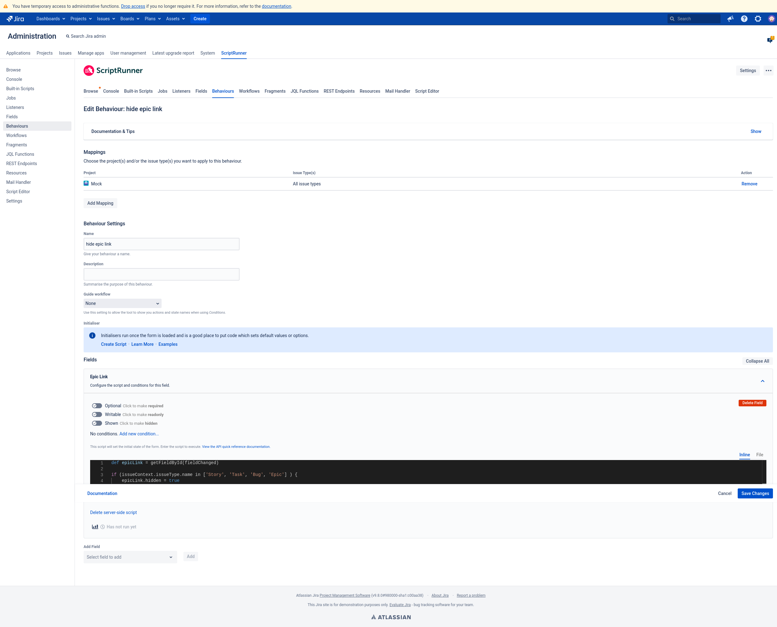 Solved: Can I completely remove Epic Link field (including...