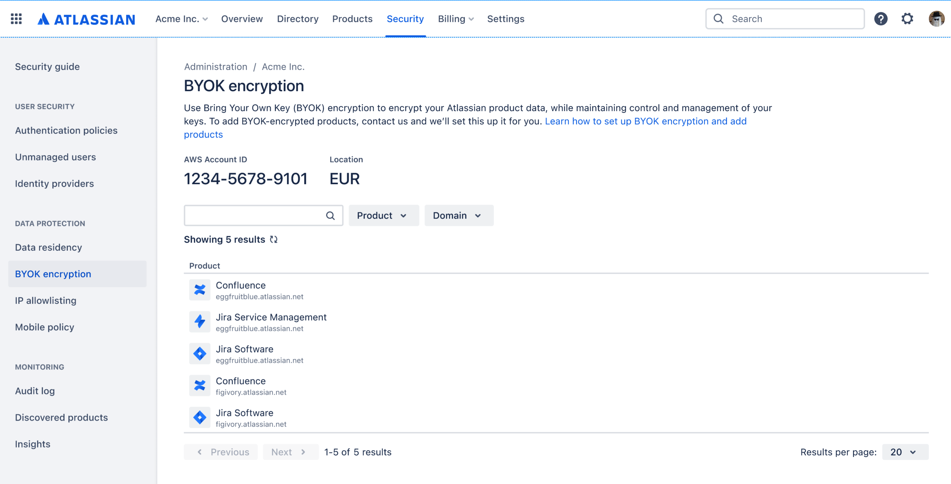 Atlassian Jira Software bring Your own key