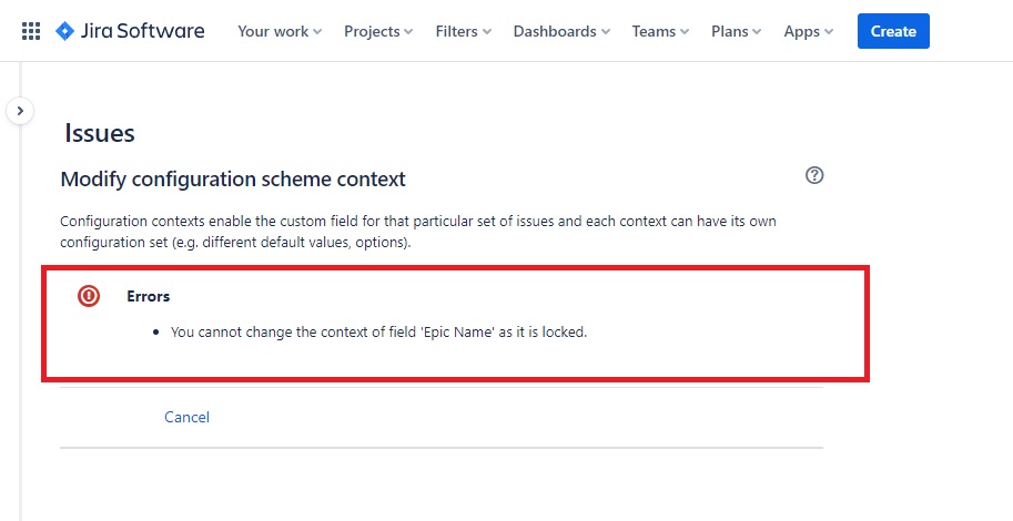 How to unlock locked field