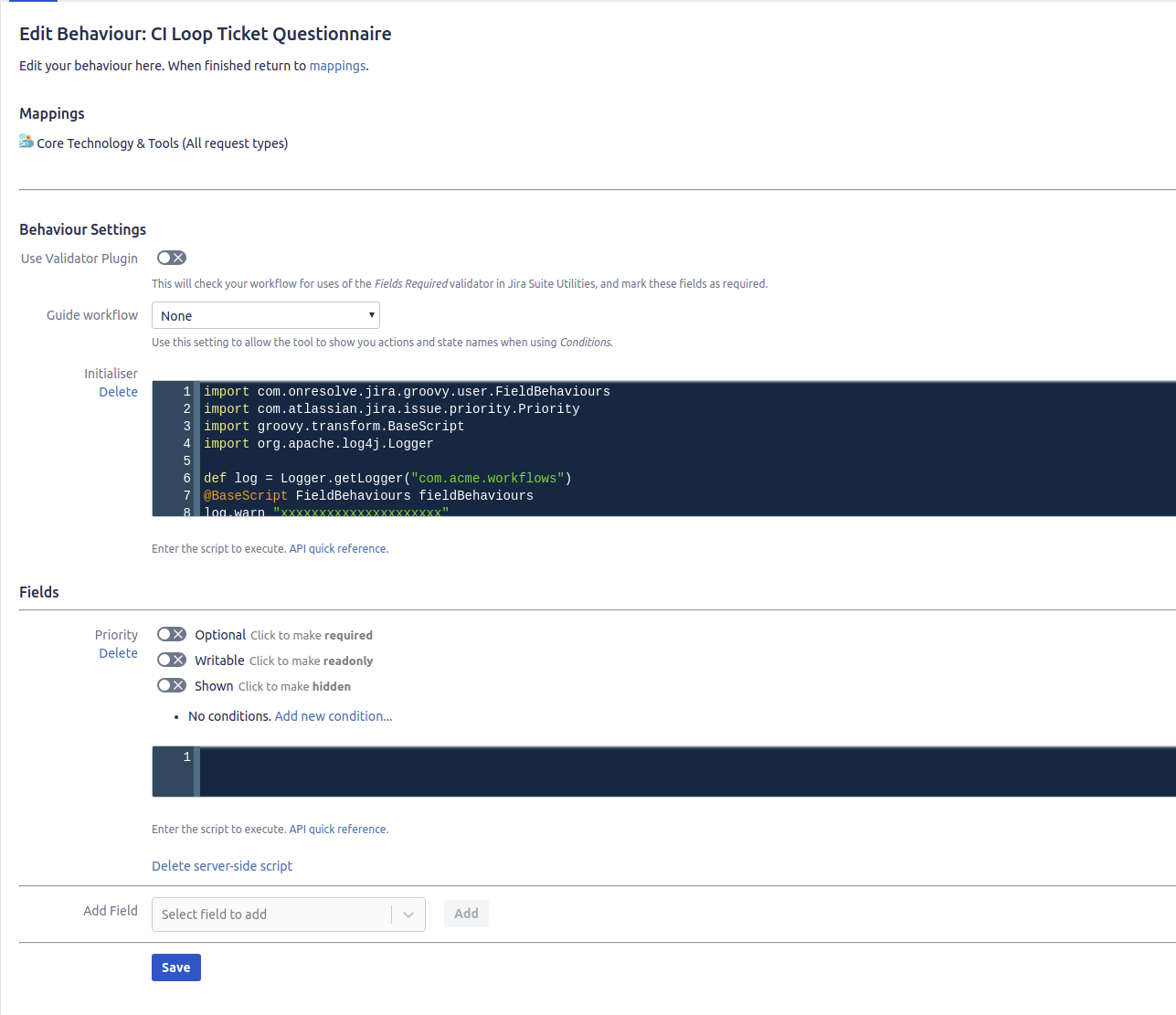 Solved: Scriptrunner behaviour example for service desk do...