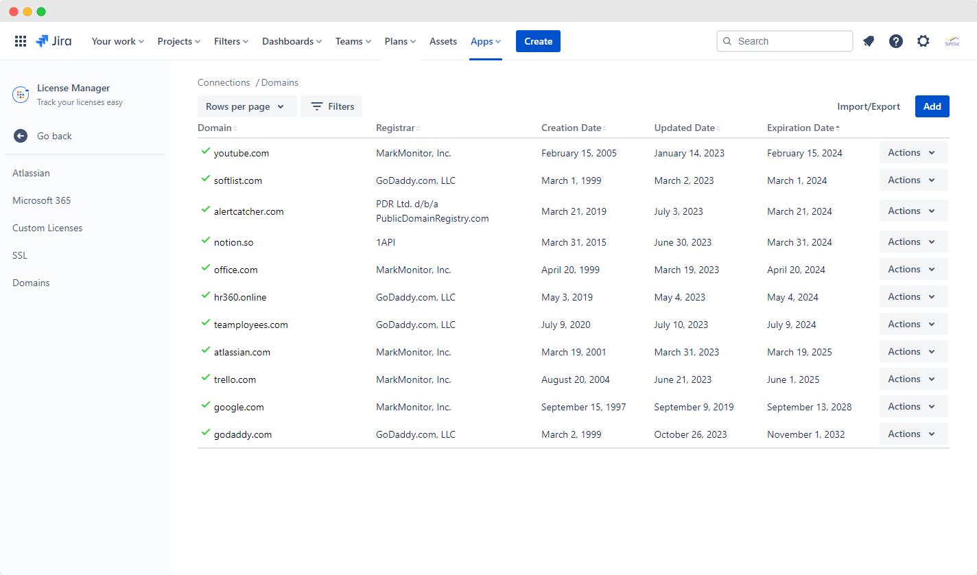 Monitor Domain & SSL Certificate Expiry from Jira - Atlassian Community