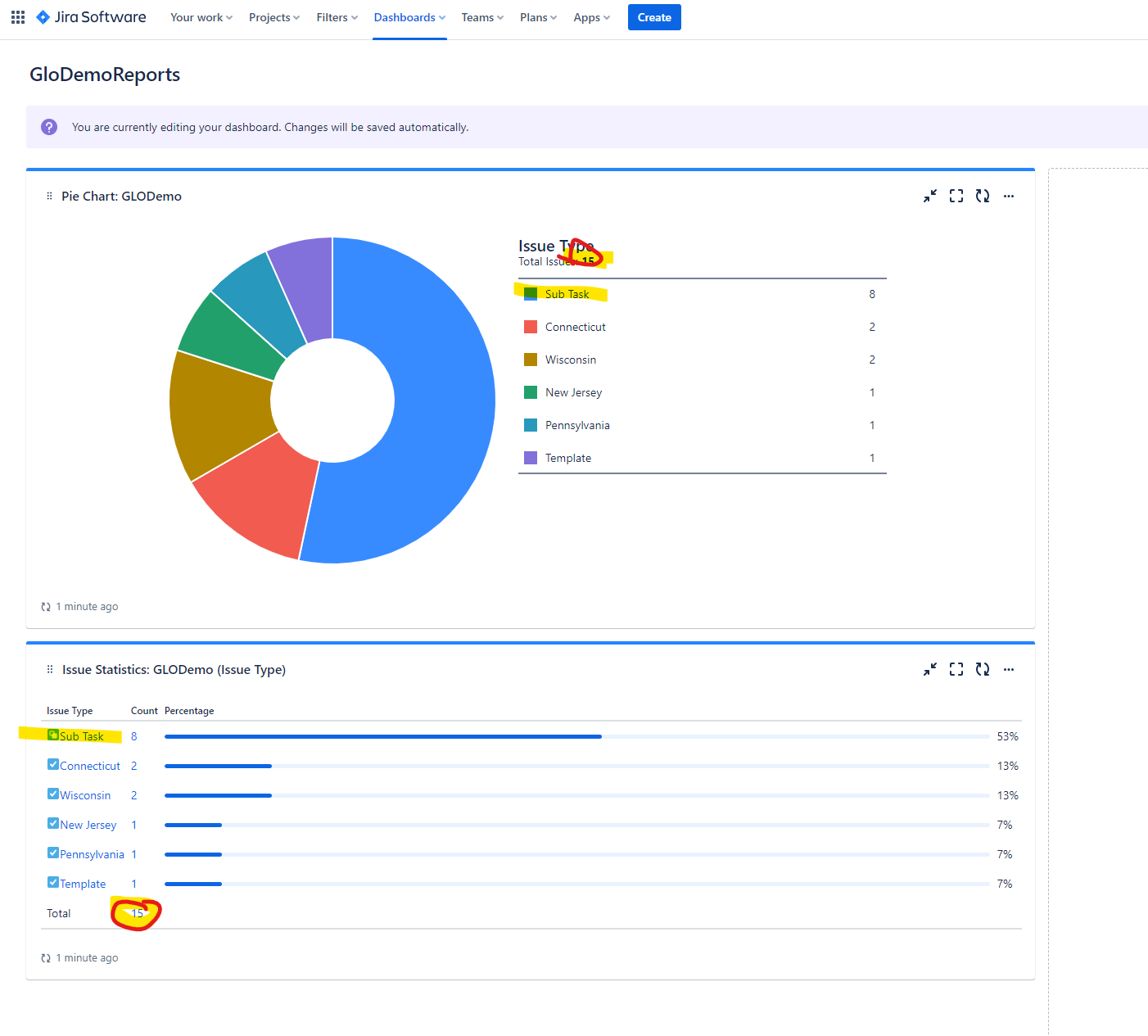 How to remove Subtasks from Reporting