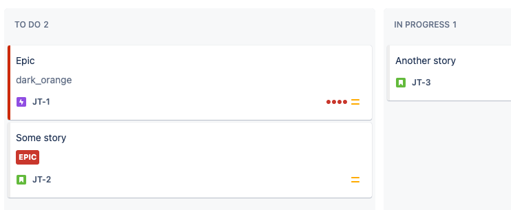 Display Epic Color on Board