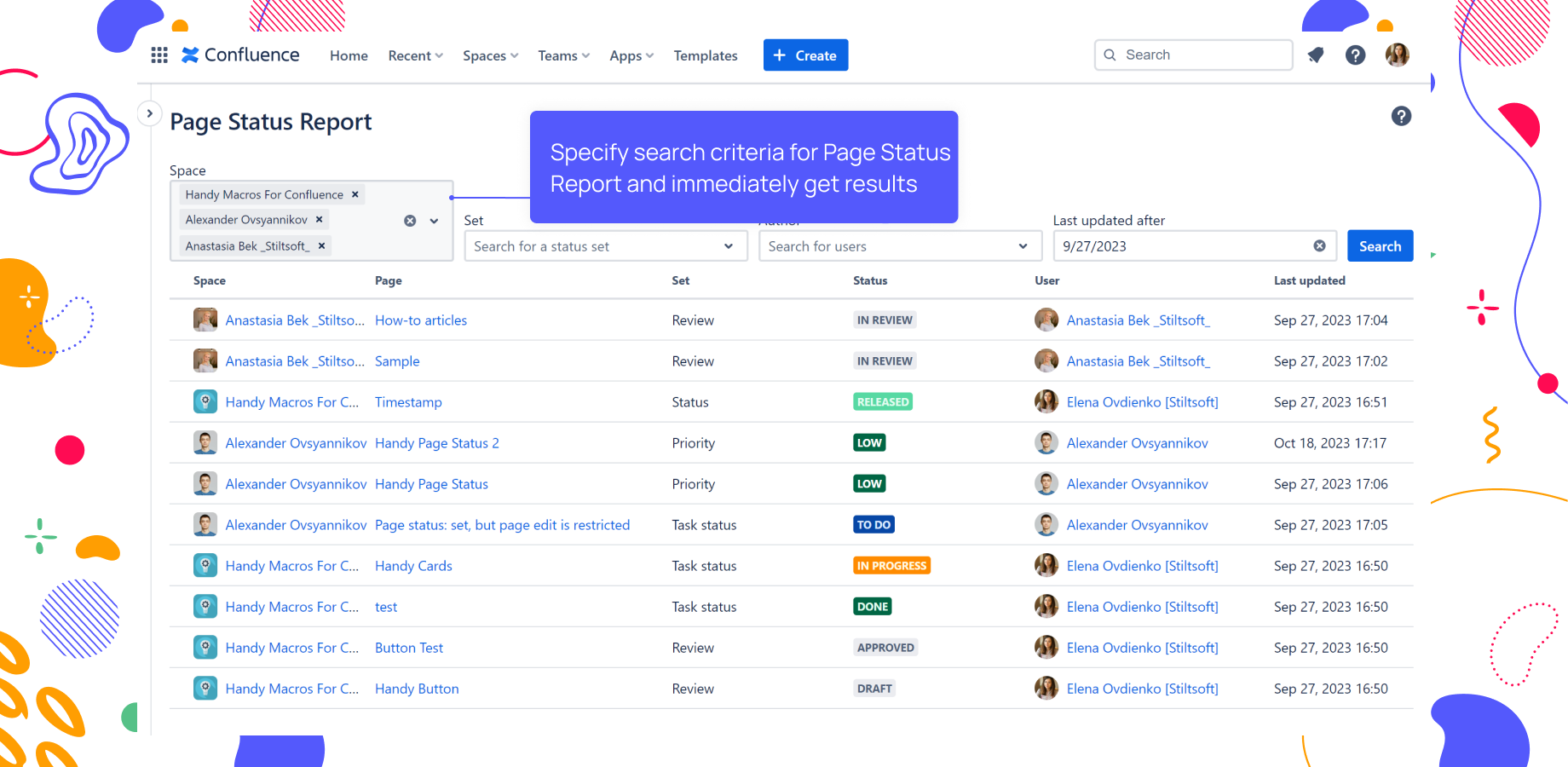 Confluence page status: a comprehensive guide to m... - Atlassian Community