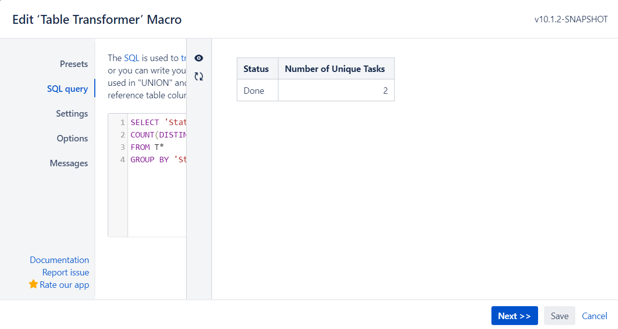 How to make count of Merged Cell as One in Conflue...