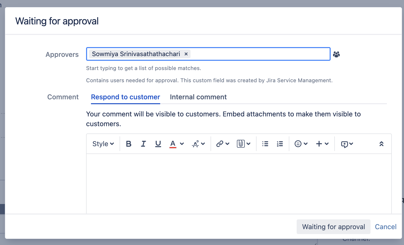 Waiting for approval Automation