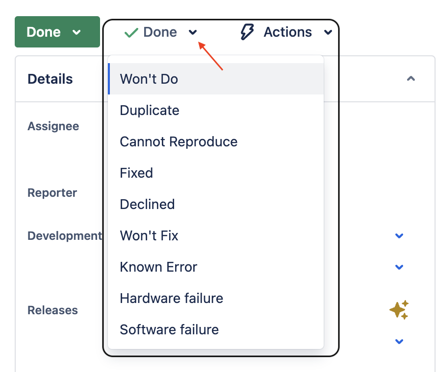 Solved: How can I Change Resolution status after closing ...