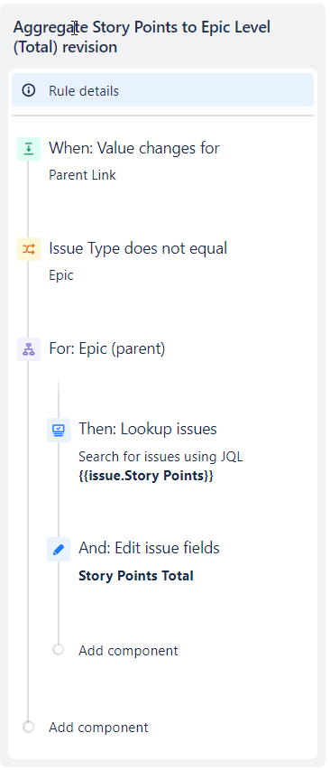 Aggregate Story Points to Epic Level not showing p...