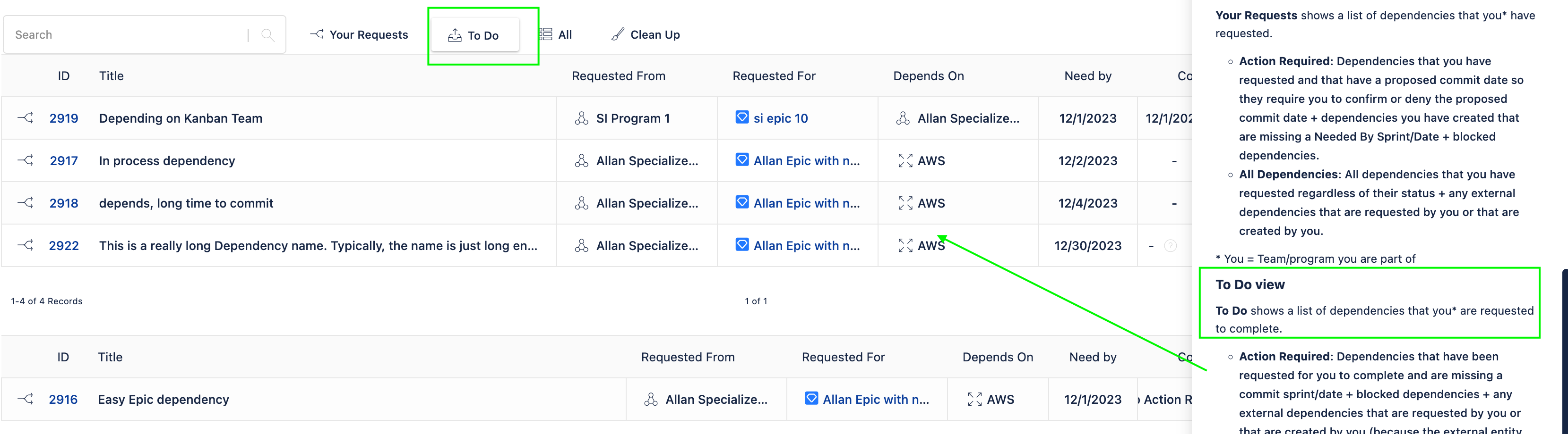 Jira Align Enhancements - Dependencies