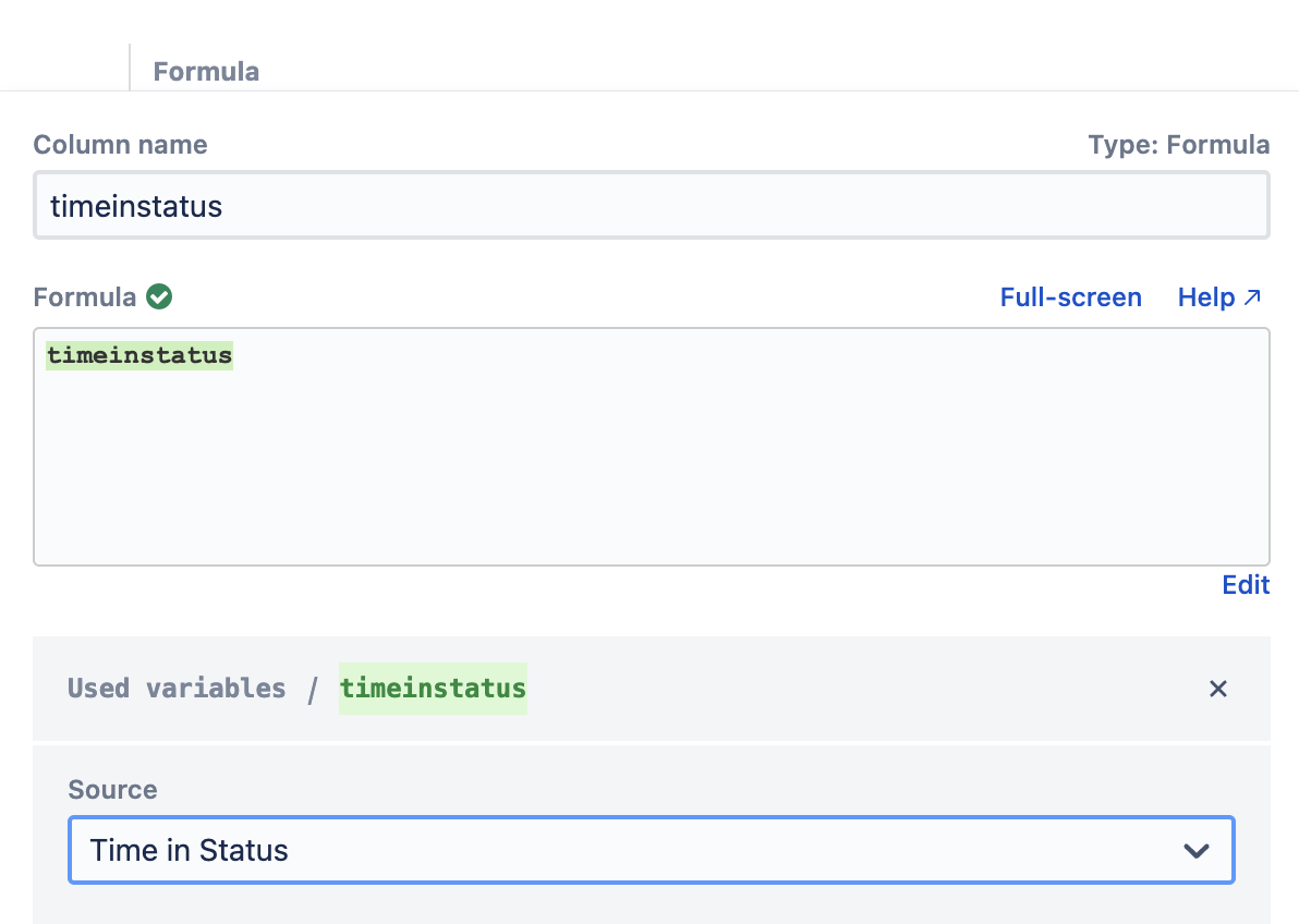 Solved: Time in Status in Structure Formulas