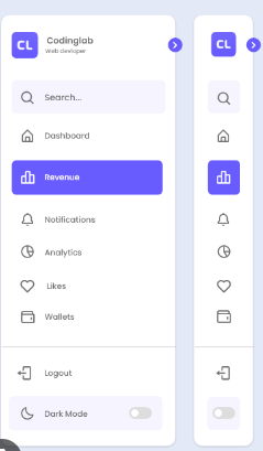 Show icons when left sidebar is collapsed