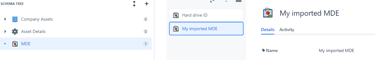 How to create Asset schema structure for External ...