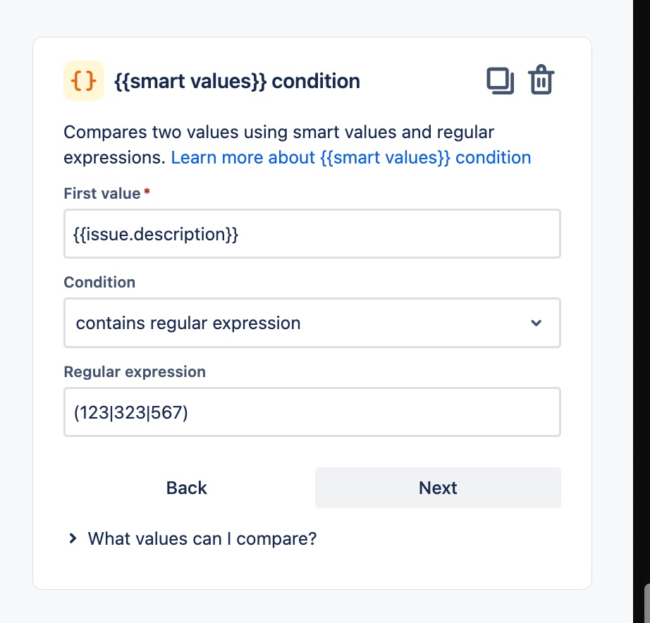 Solved: Automation - Description contains "value,value,val...
