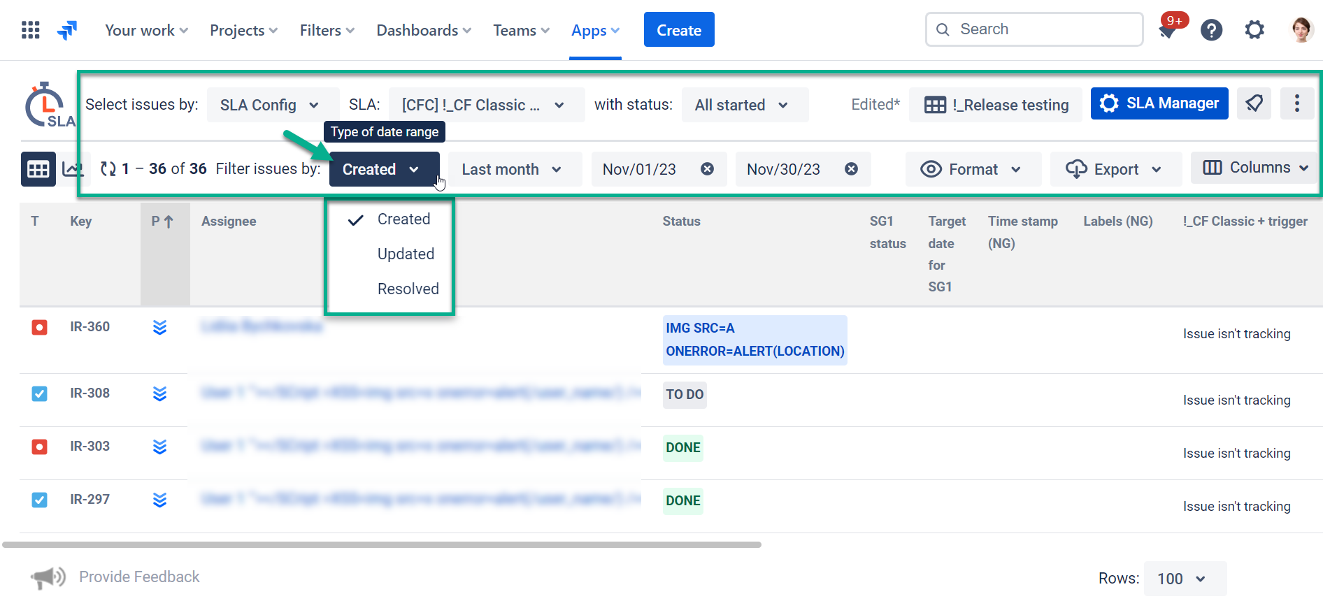 Solved: Created Vs Resolved Chart not capturing Resolved i...