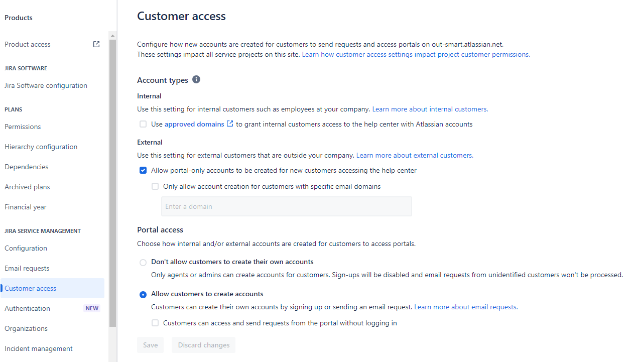 Why user can't Request via portal form