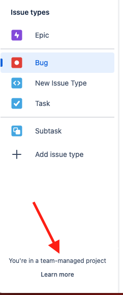How can I add a bug subtask in my project?