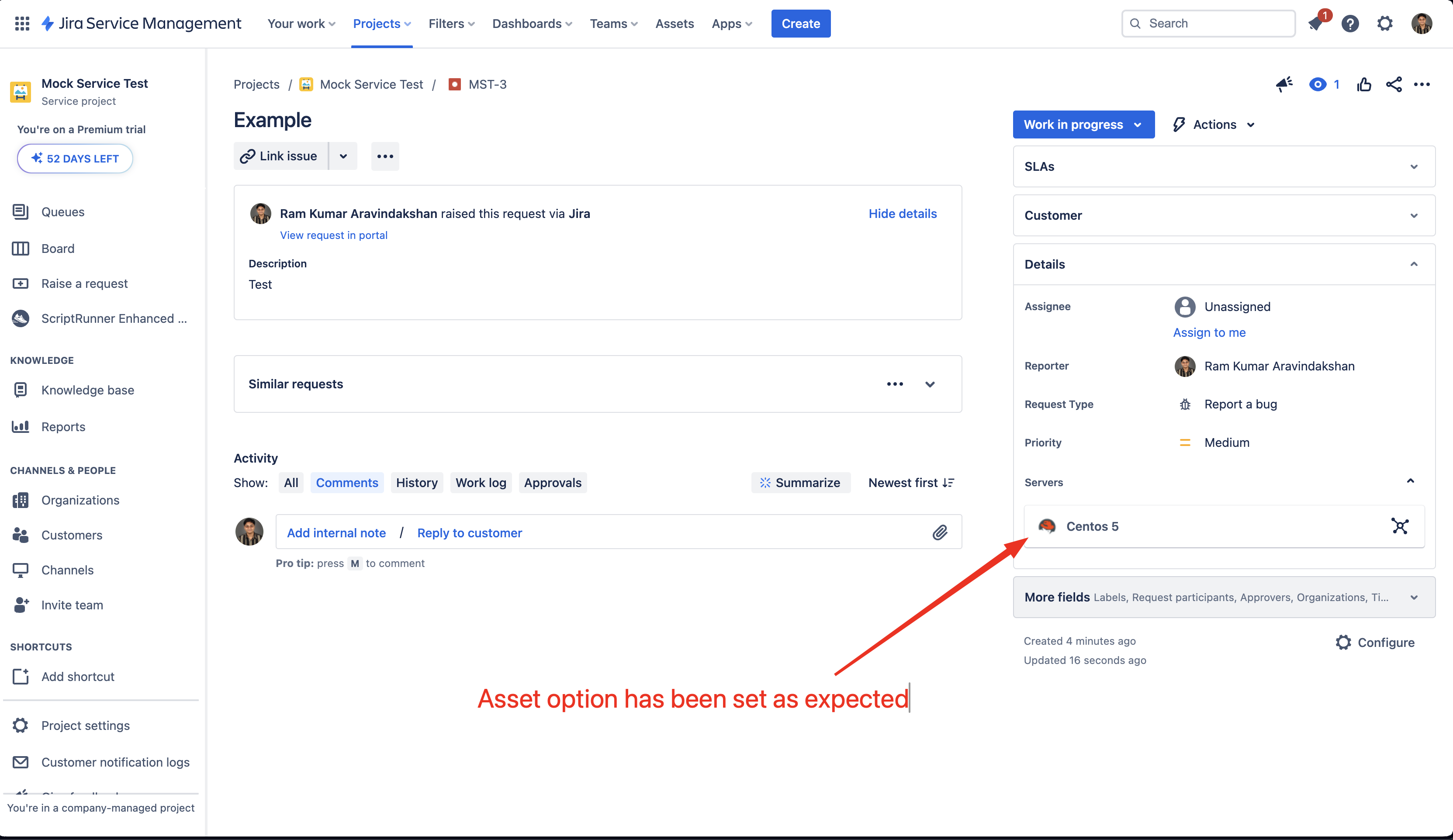 Solved: Set Asset issue field in post function script