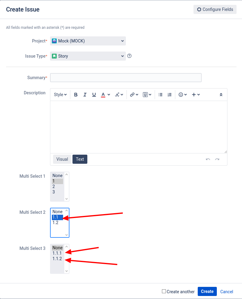 How to conditionally link different multi select l...