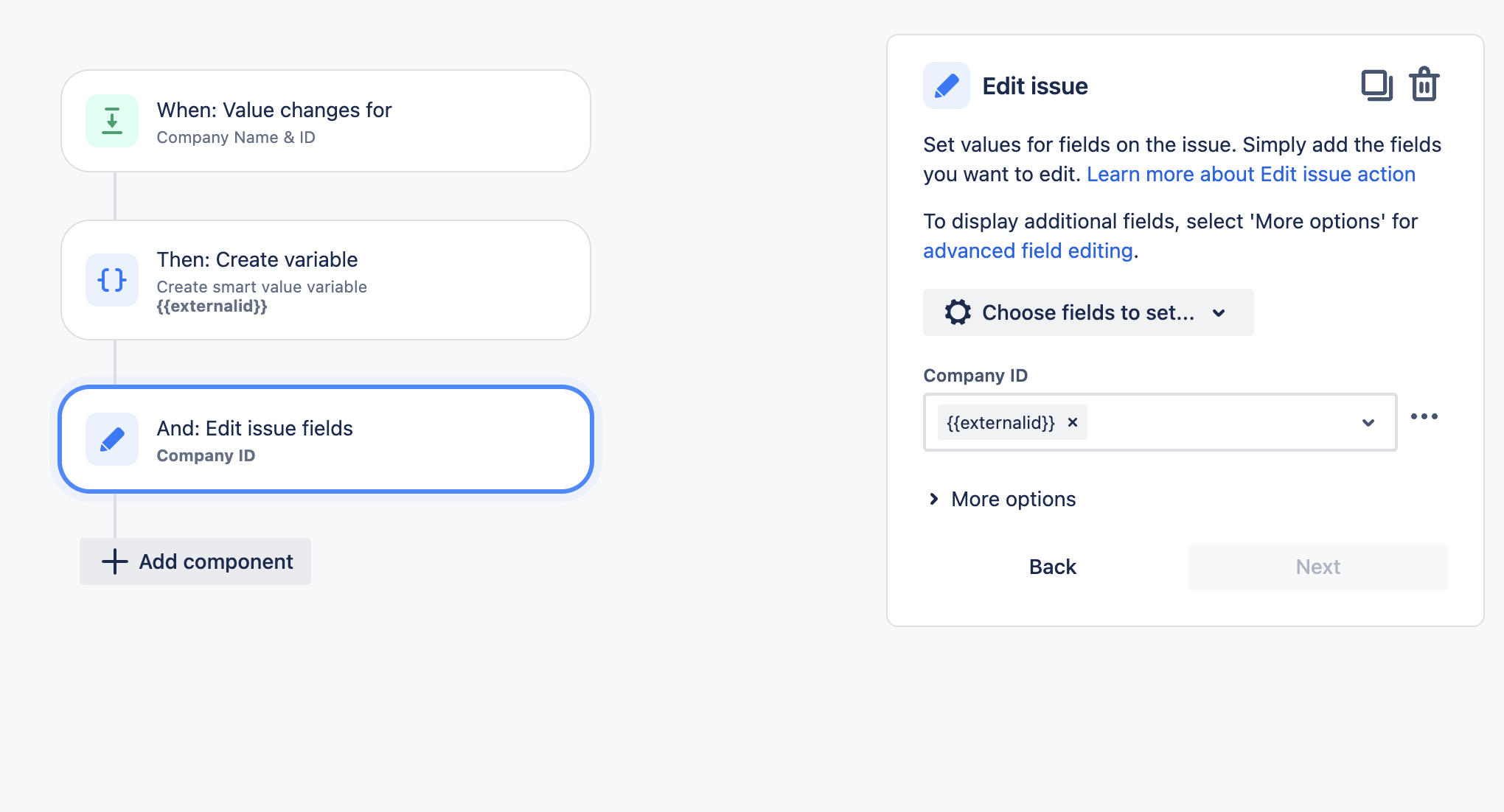 Solved: Jira Automation: how to copy value then remove eve...