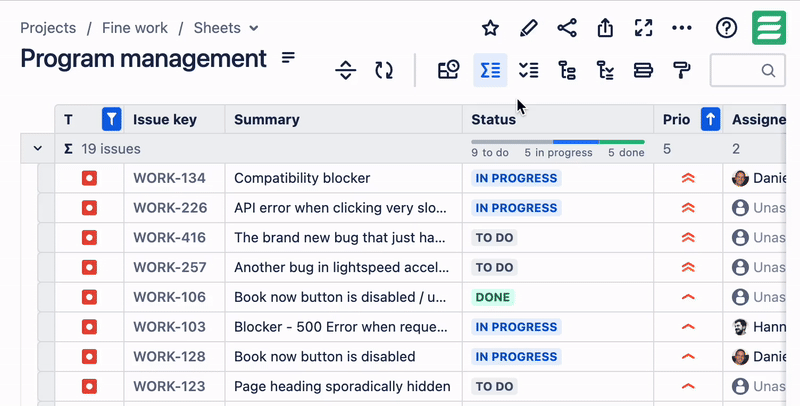how to get bug count status and priority in jira t...