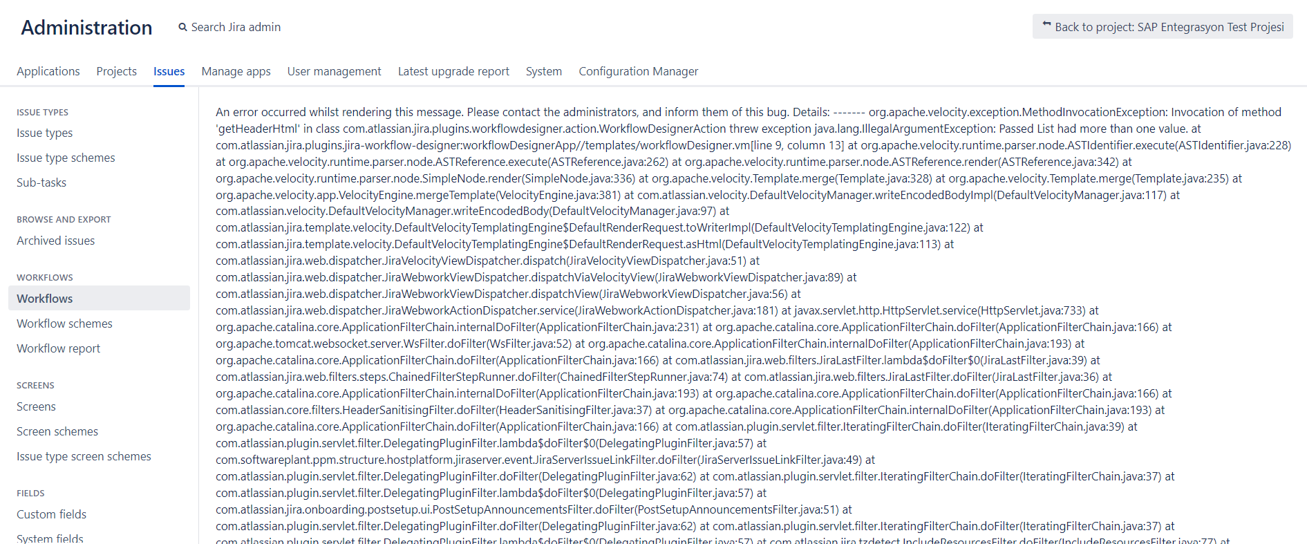 Jira workflow access problem