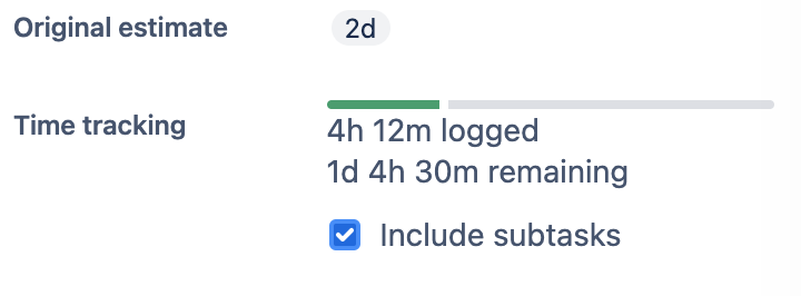 How to sum up original estimates from existing sub...